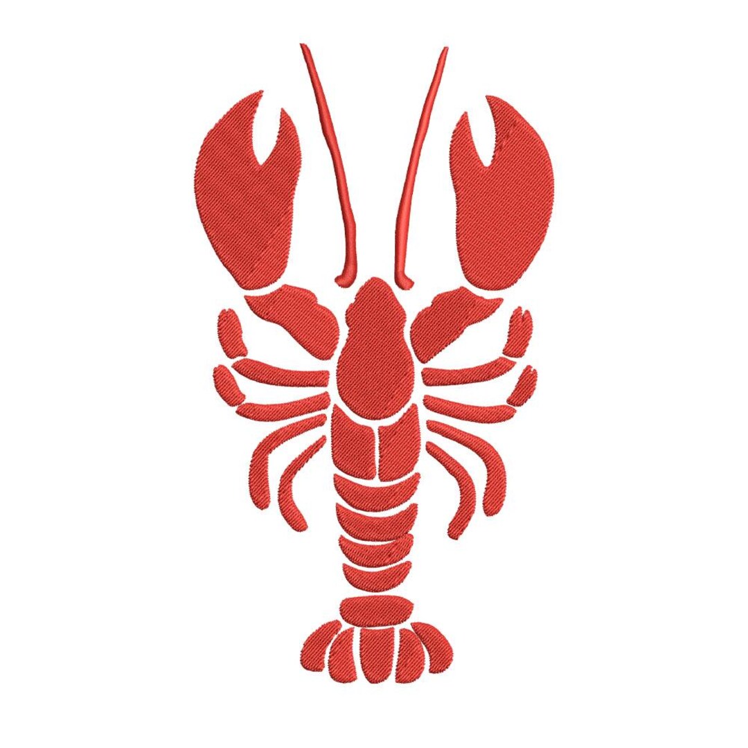 Lobster Machine Embroidery Design, Lobster File, Lobster Design ...