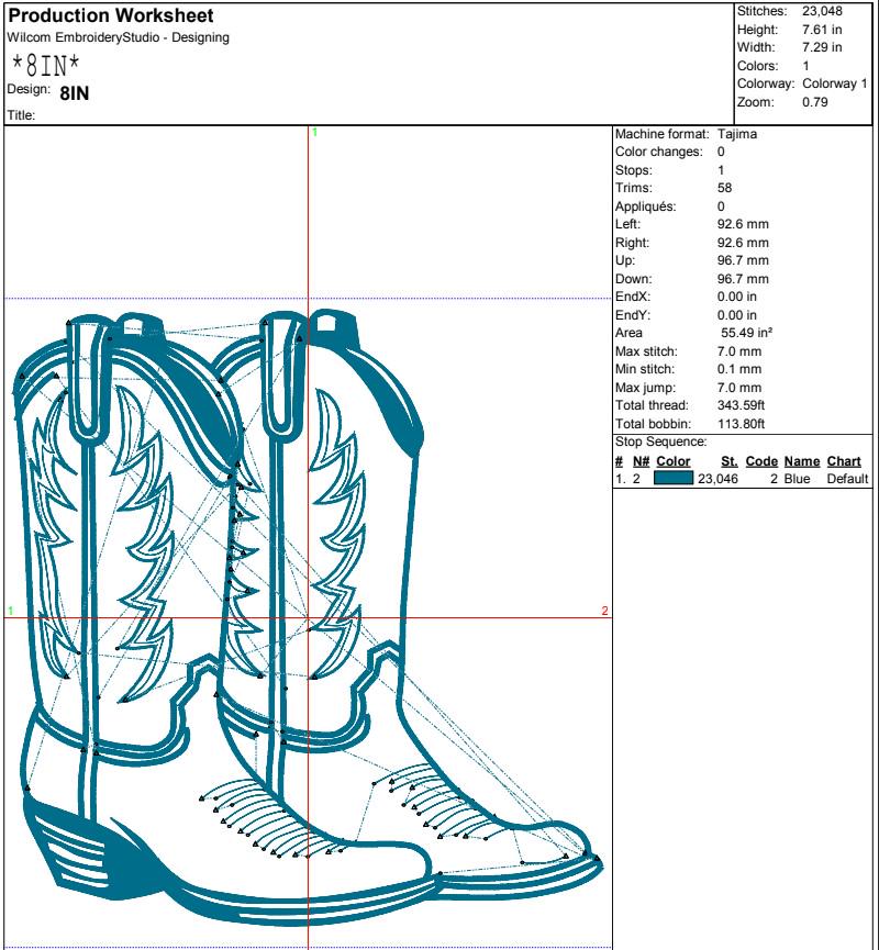 Cowboy Boots Embroidery Design, Machine Embroidery File, Instant ...