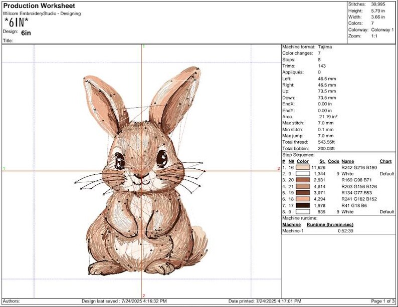 Rabbit Embroidery Design, Floral Rabbit File, Cute Animal Design ...