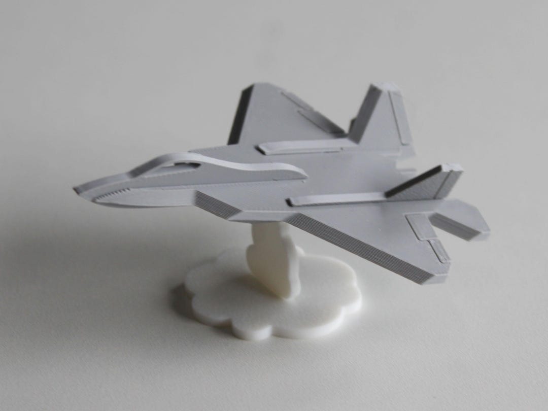 F-22 Raptor Model Plane Perfect Kids Dads Gifts 3D Printed Card Size - Etsy