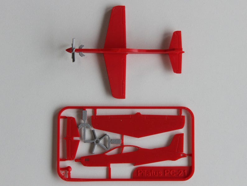 3D Printed PC-21 Pilatus Model Plane, Assemble Yourself - Etsy