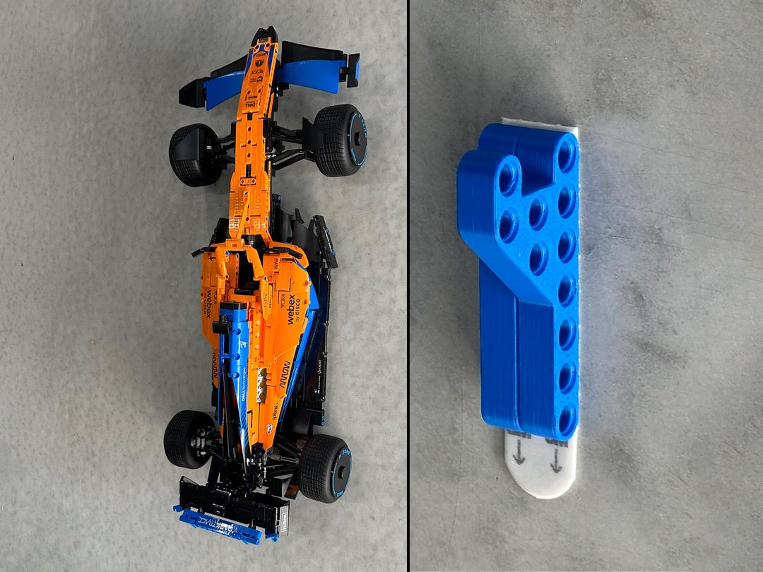 LEGO Technic Mclaren F1 42141 Wall Mount | No-drill Command Strip ...