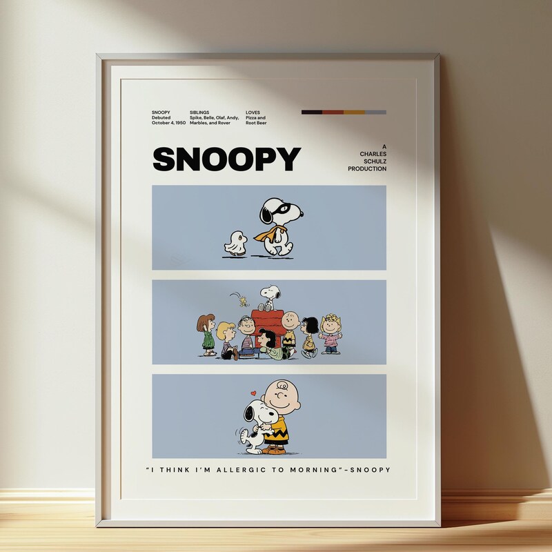 Snoopy Wall Art - Etsy