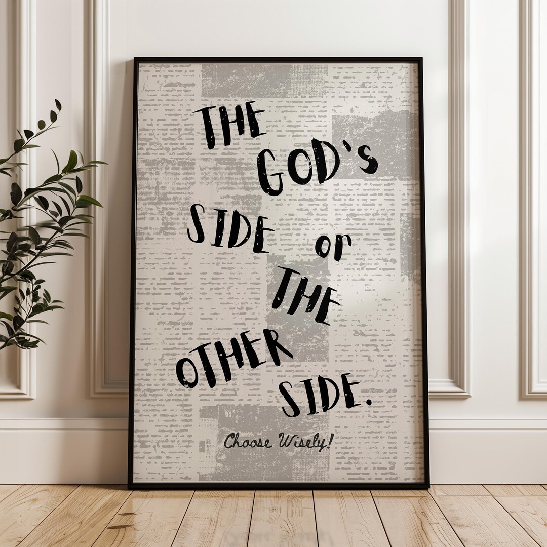 Christian Artwork Retro Newspaper Print Typography Poster. the God's ...