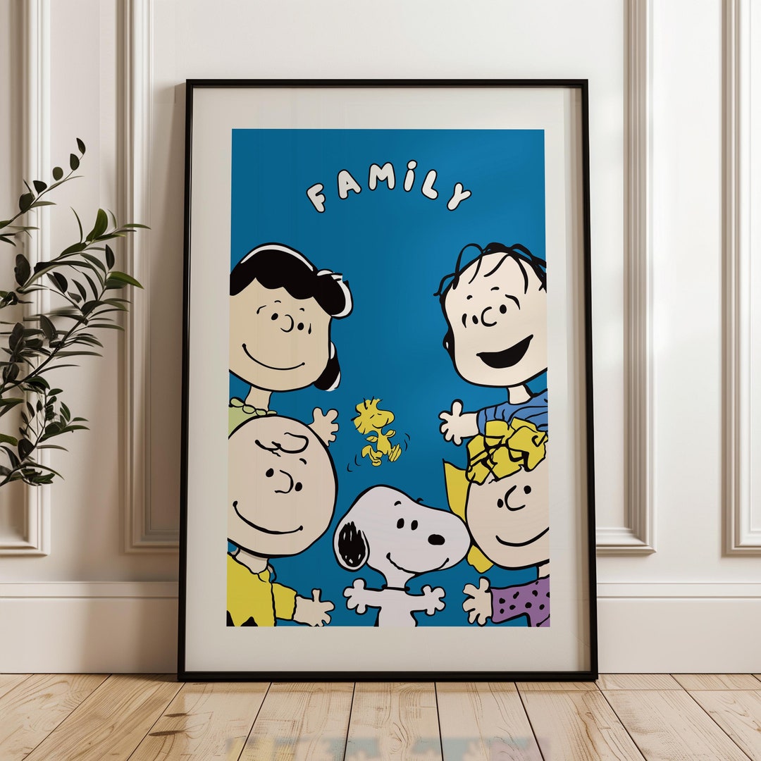 Snoopy Digital Wall Art, Printable Peanuts Poster, Snoopy Decor for ...