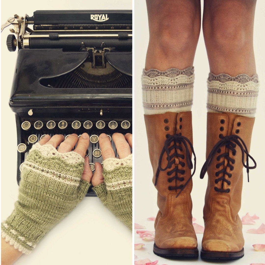 Brooklyn Boot Liners & Mitts PDF Knitting Pattern Instant Download ...