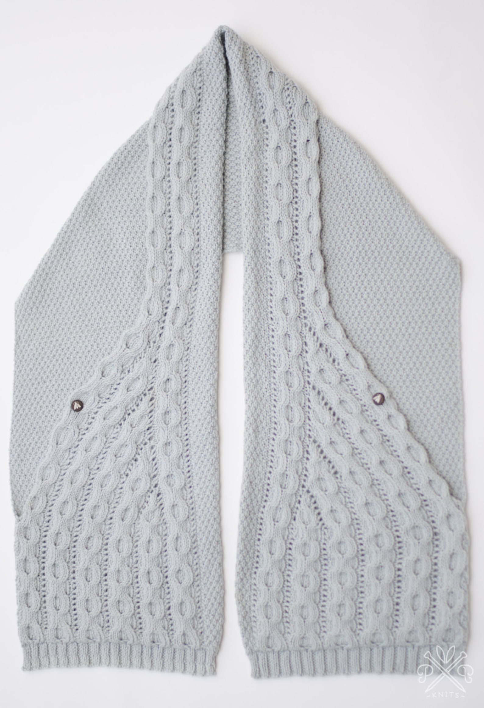 Hugs & Cables Wrap PDF Knitting Pattern Instant Download (ENGLISH ONLY ...