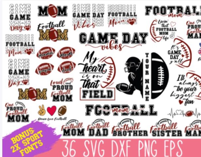 Football SVG PNG - Etsy