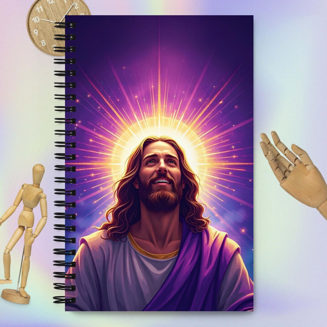 Spiral Notebook Jesus Christian Art Christian Gift Catholic Art Journal ...