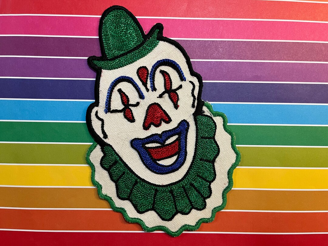 Creepy Clown Appliqué Chain Stitch Serial Killer Patch - Etsy