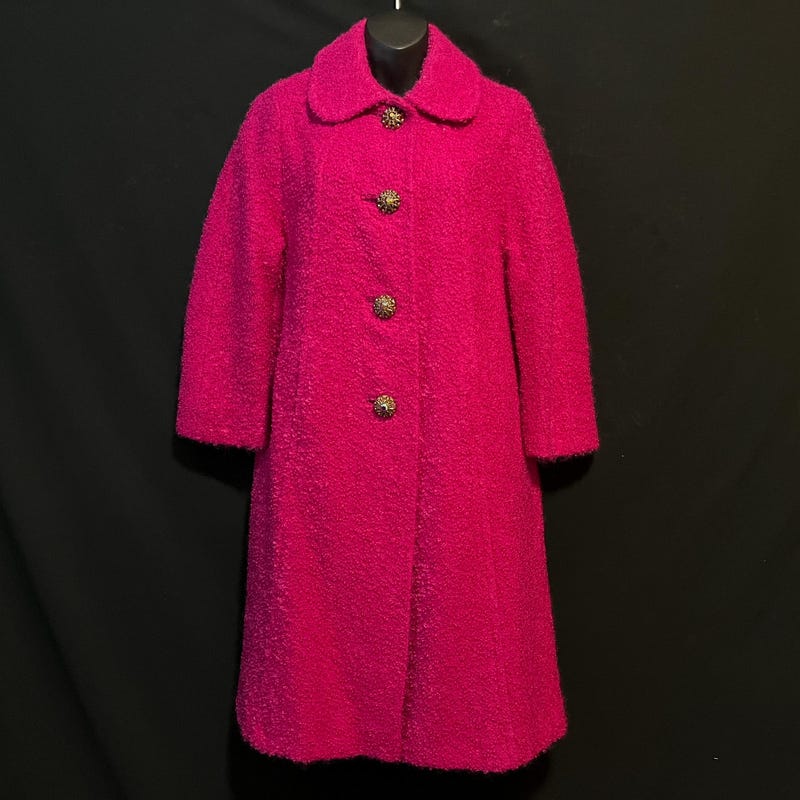 Hot Pink Button - Etsy