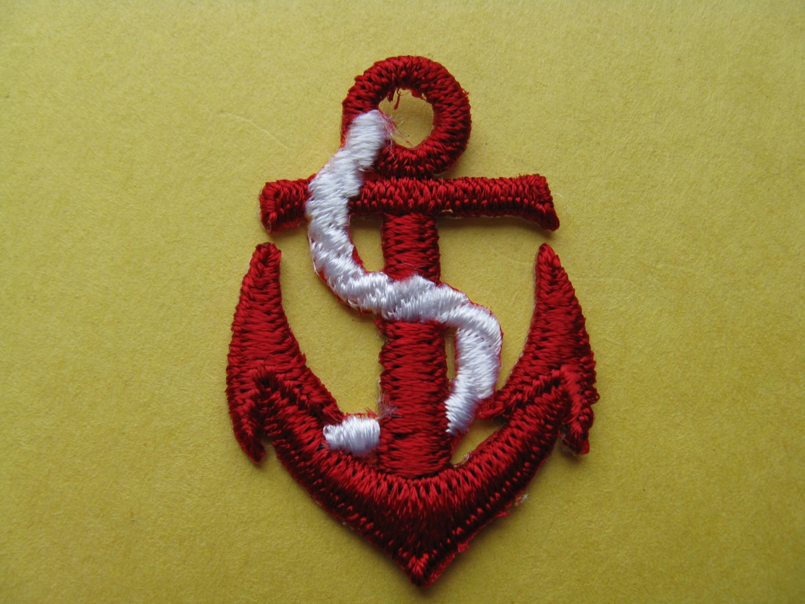 Red Anchor Patch Vintage Nautical Sailor Appliqué Trim | Etsy