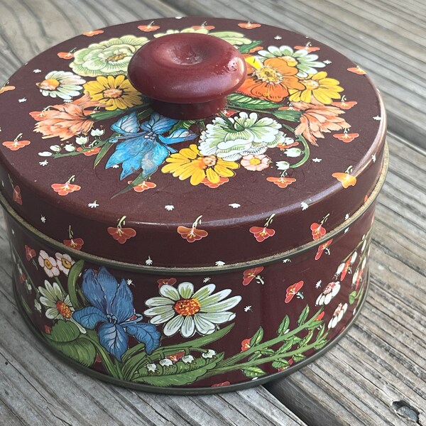 Floral Tea Tins - Etsy