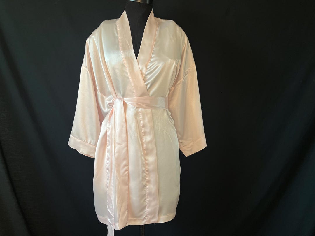 Christian Dior Pink Robe Designer Pale Silky Wrapper OSFM - Etsy