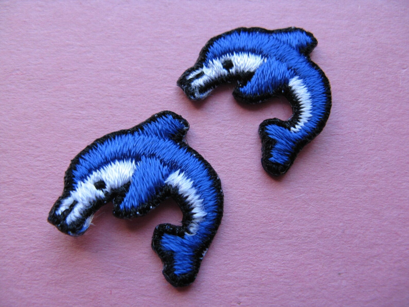 Vintage dolphin applique red dolphin patch | Etsy