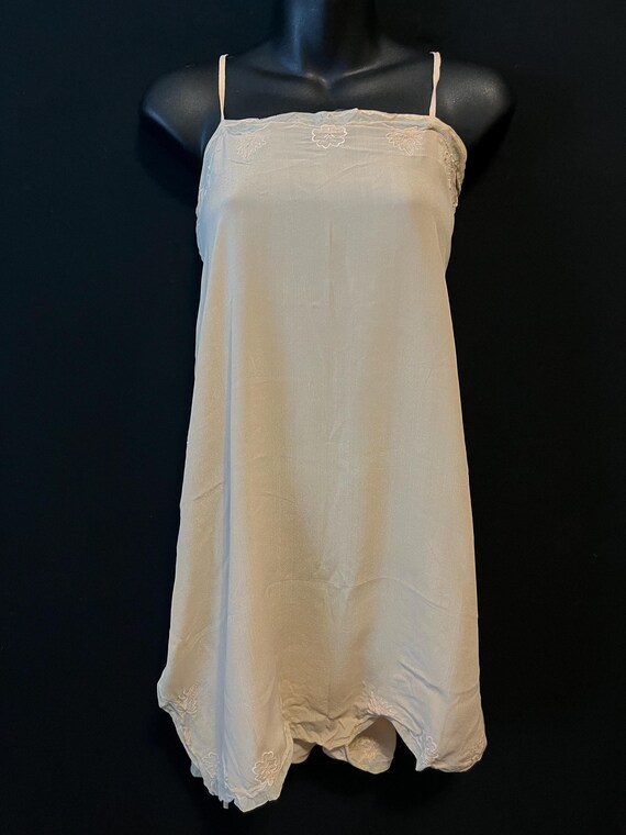1930s silk step in teddy cream embroidered delicate n… - Gem