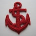 Red Anchor Appliqué Vintage Nautical Military Patch Sewing Trim - Etsy