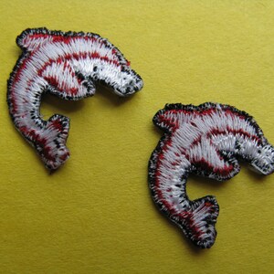 Vintage Dolphin Applique Red Dolphin Patch Sewing Trim - Etsy