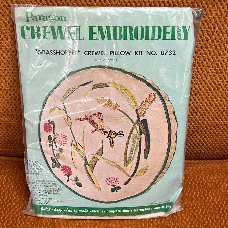 Vintage Crewel Kit - Etsy