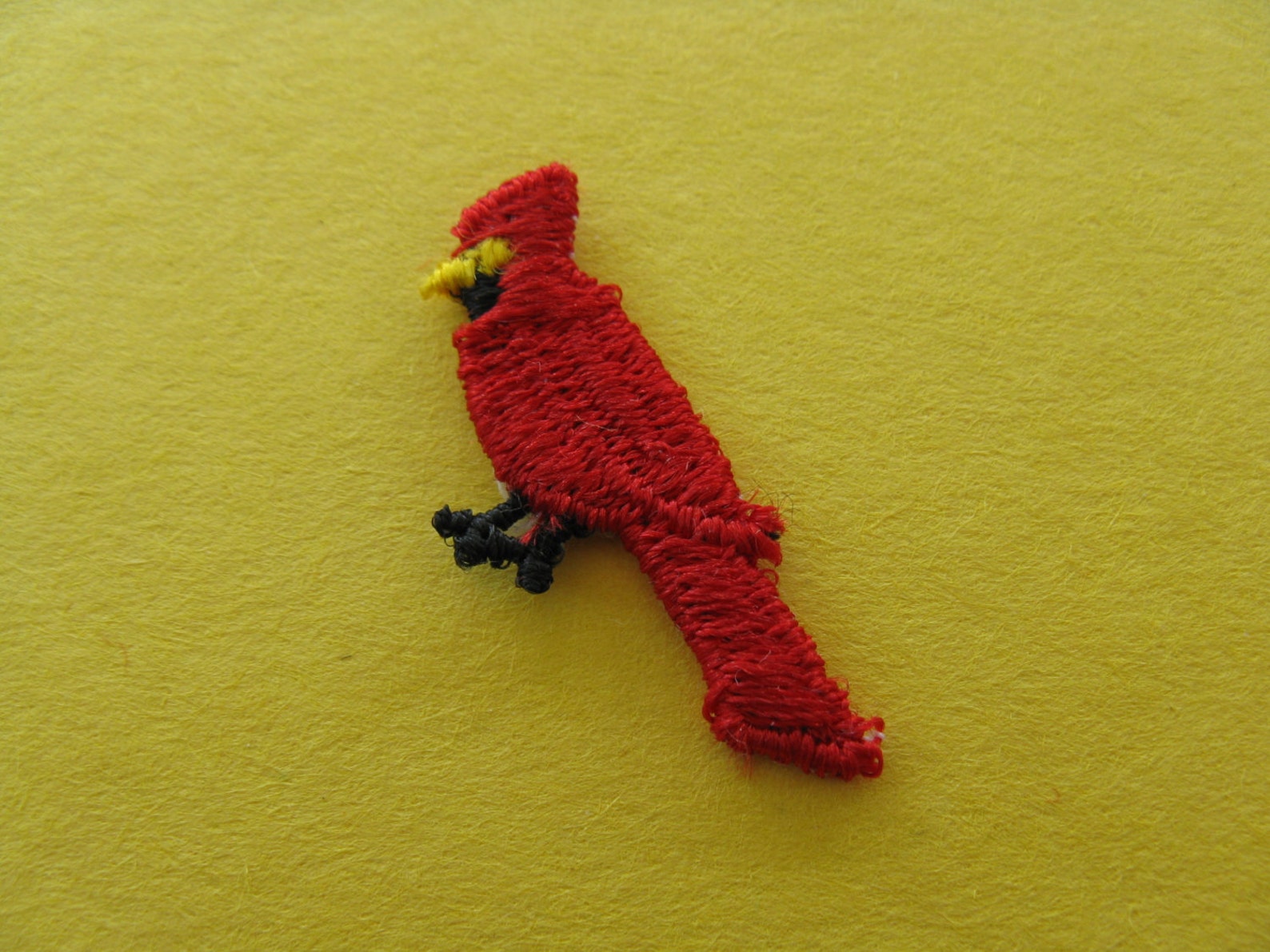 Vintage Cardinal Patch Red Bird Appliqué Vintage Trim NOS - Etsy