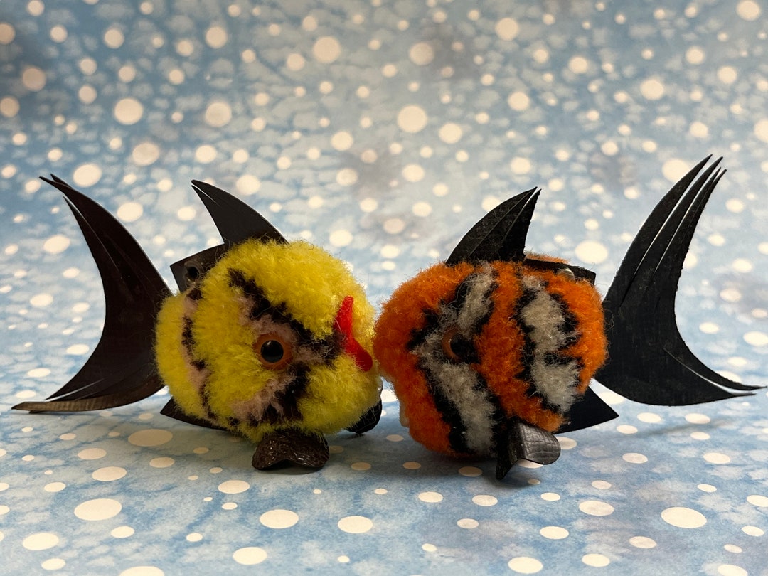 Steiff Coral Fish Wool Pom Pom Fish From Germany - Etsy