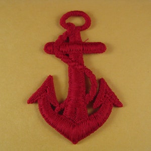 Red Anchor Appliqué Vintage Large Sailor Nautical Jacket Patch - Etsy