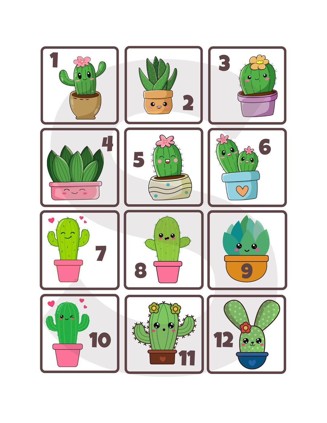 Cactus Classroom Numbers Editable**classroom**flowers**back to School ...