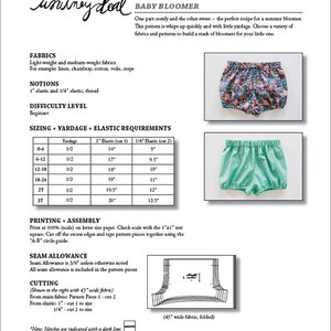Baby Bloomers (PDF Sewing Pattern) Girls Apparel - Etsy
