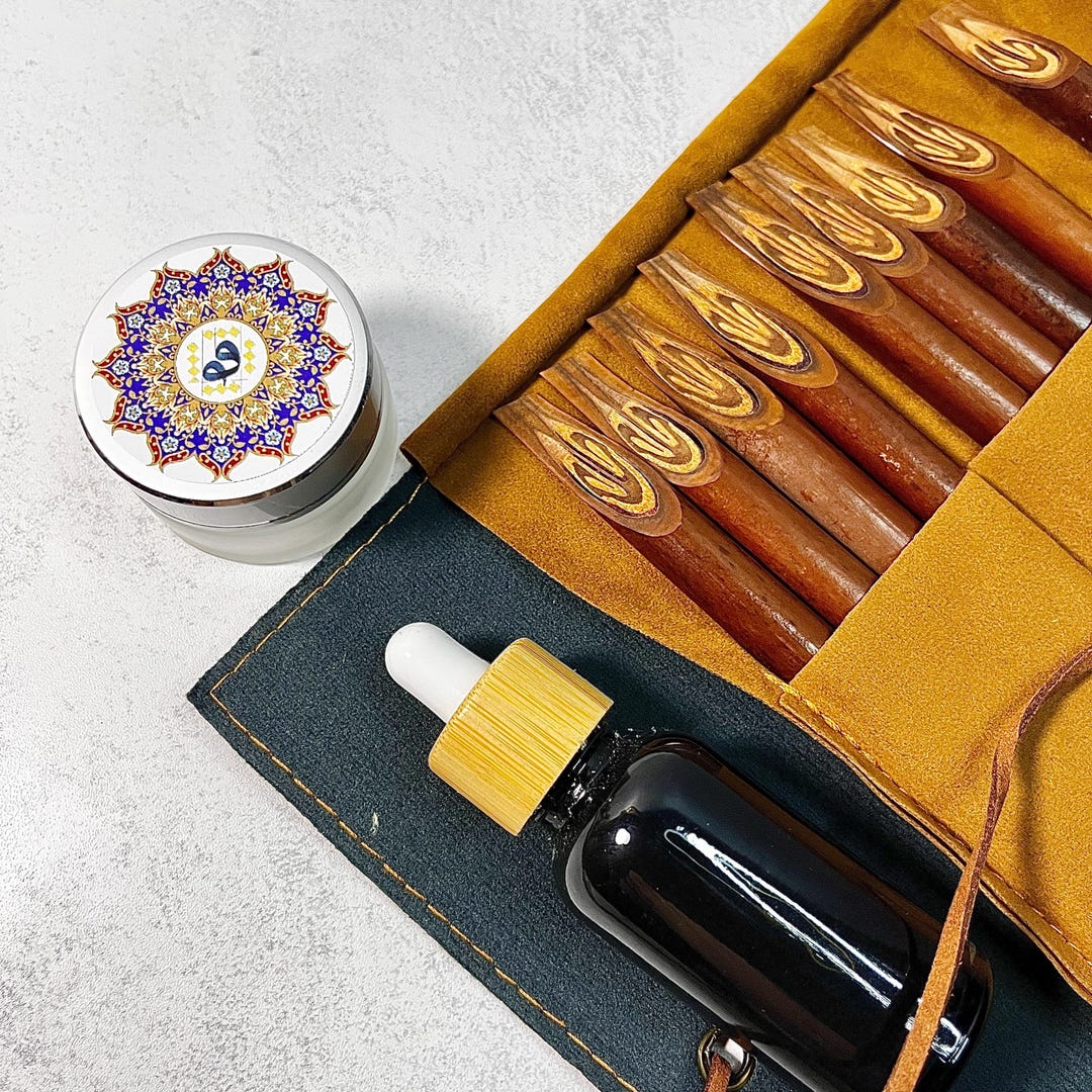 Buy Arabic Calligraphy Pen Set, Handmade Arabic Qalam Handam Tools for ...