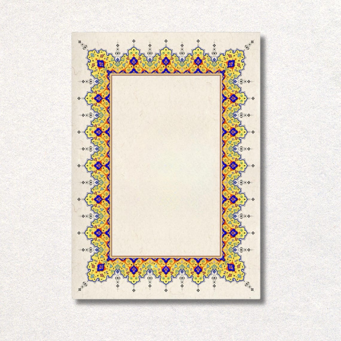 Islamic Art Paper: Ornamental Calligraphy, Certificate, Diploma (A3, A4 ...
