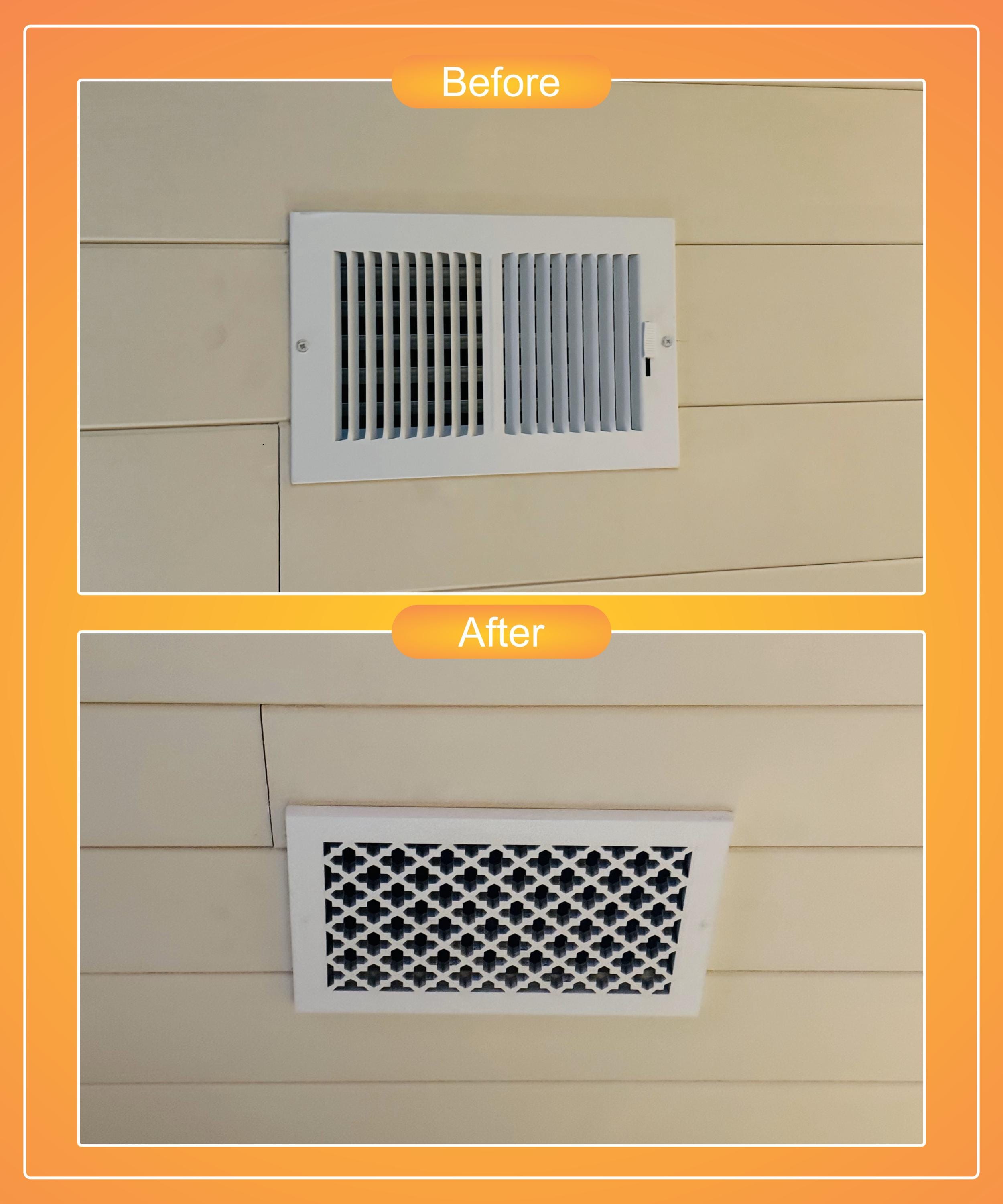 Custom 3/8 Vent Cover, Wall and Ceiling Register, Air Return Cover - Etsy