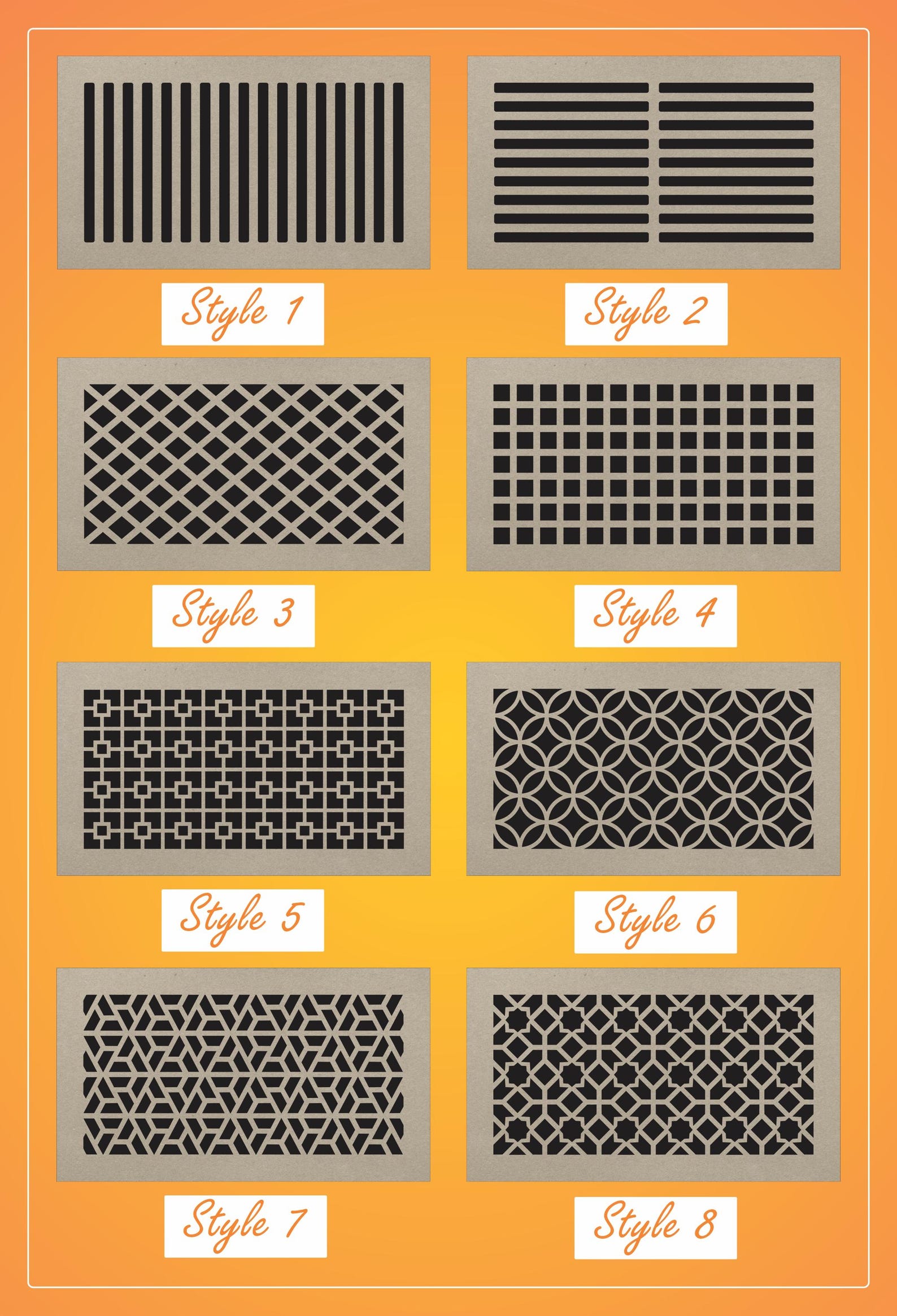 Custom 3/8 Vent Cover, Wall and Ceiling Registers, Air Return Cover - Etsy
