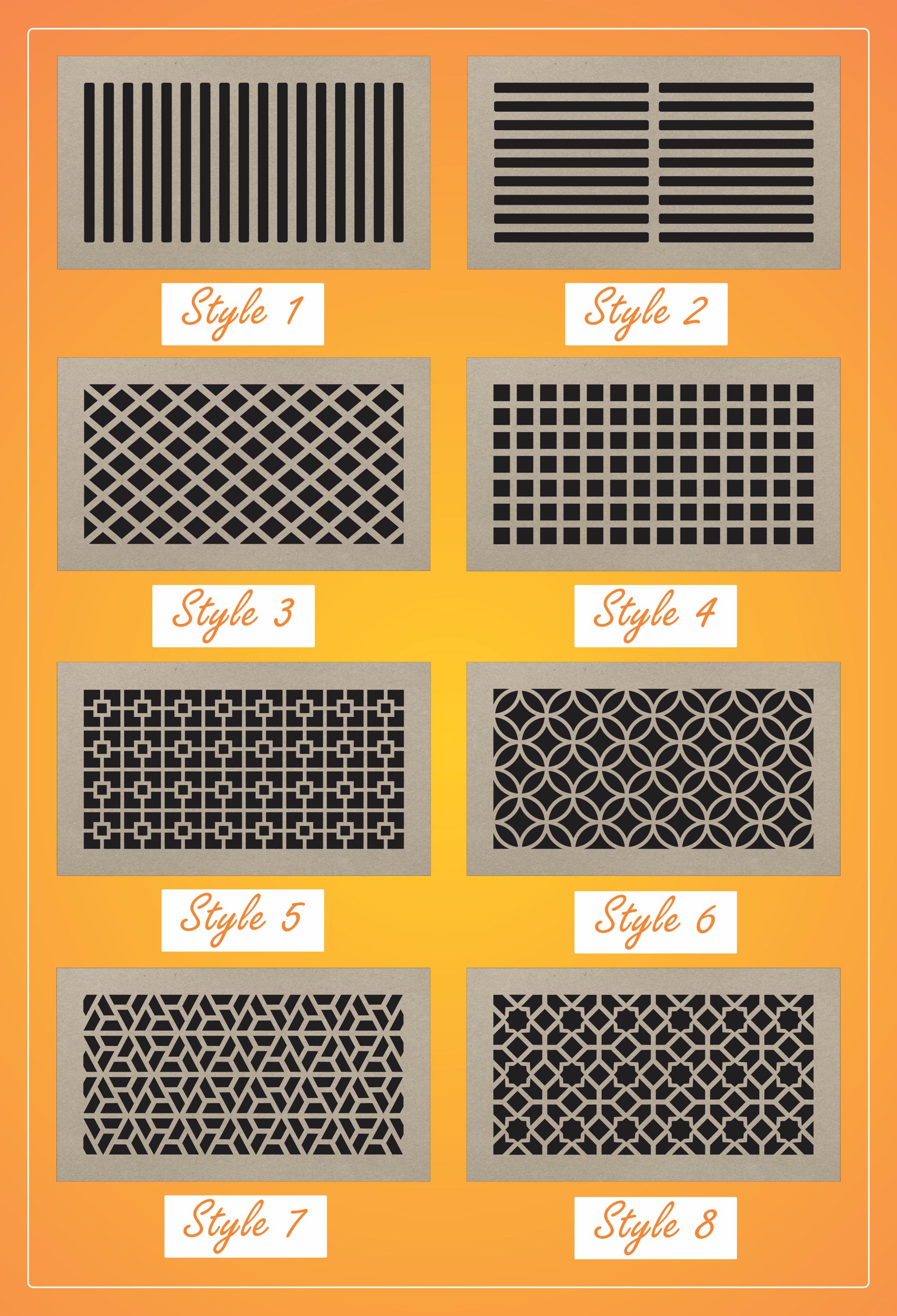Custom 3/8 Vent Cover, Wall and Ceiling Registers, Air Return Cover - Etsy