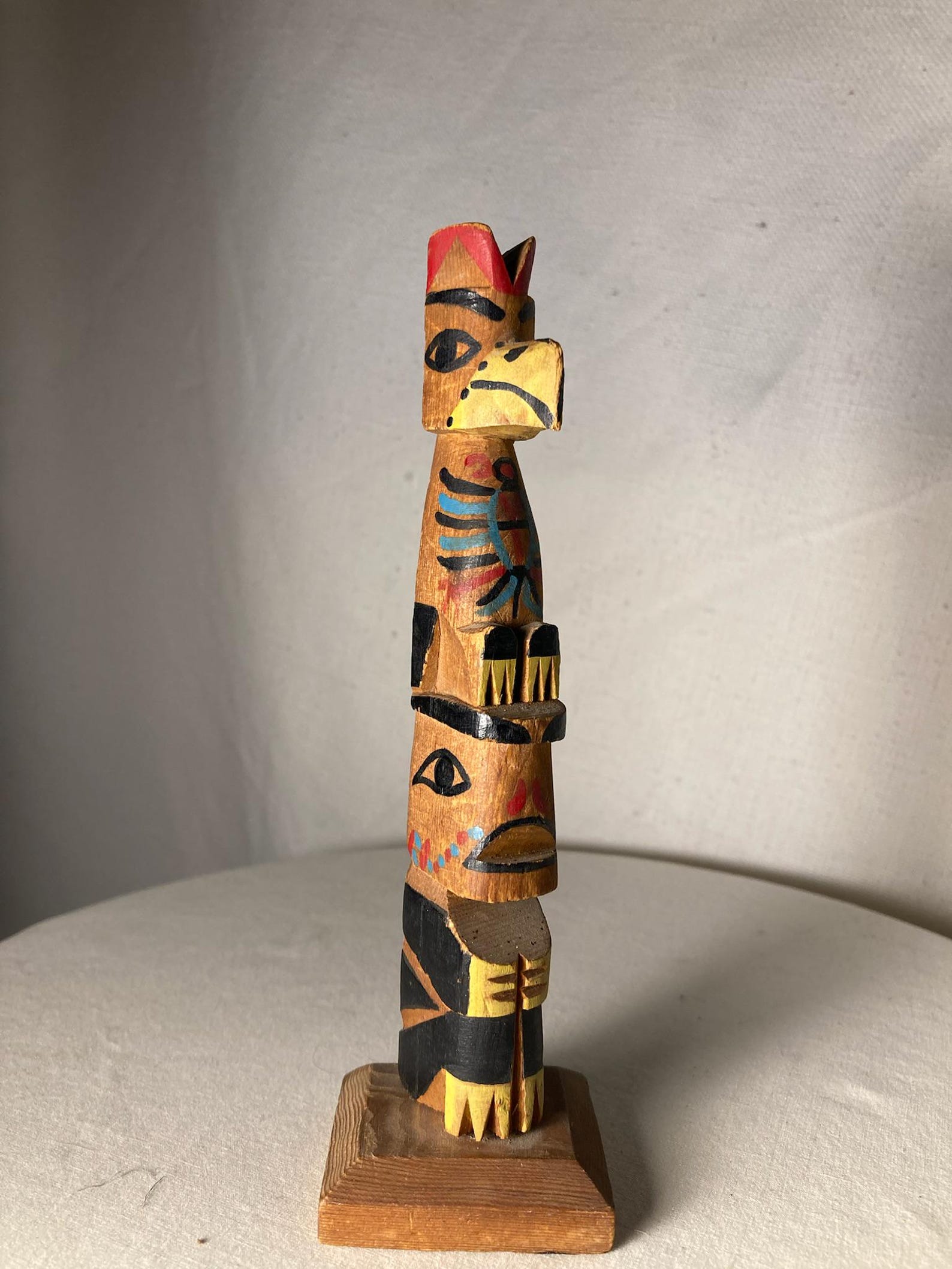 Handcarved Native American Wooden Carved Totem Pole Sculpture - Etsy