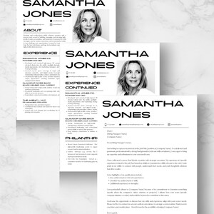 Bold Creative Resume Template | Bold Creative Cover Letter | Creative CV | Easy to Edit | Canva ...