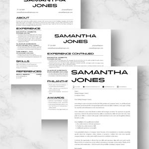 Bold Creative Resume Template | Bold Creative Cover Letter | Creative CV | Easy to Edit | Canva ...