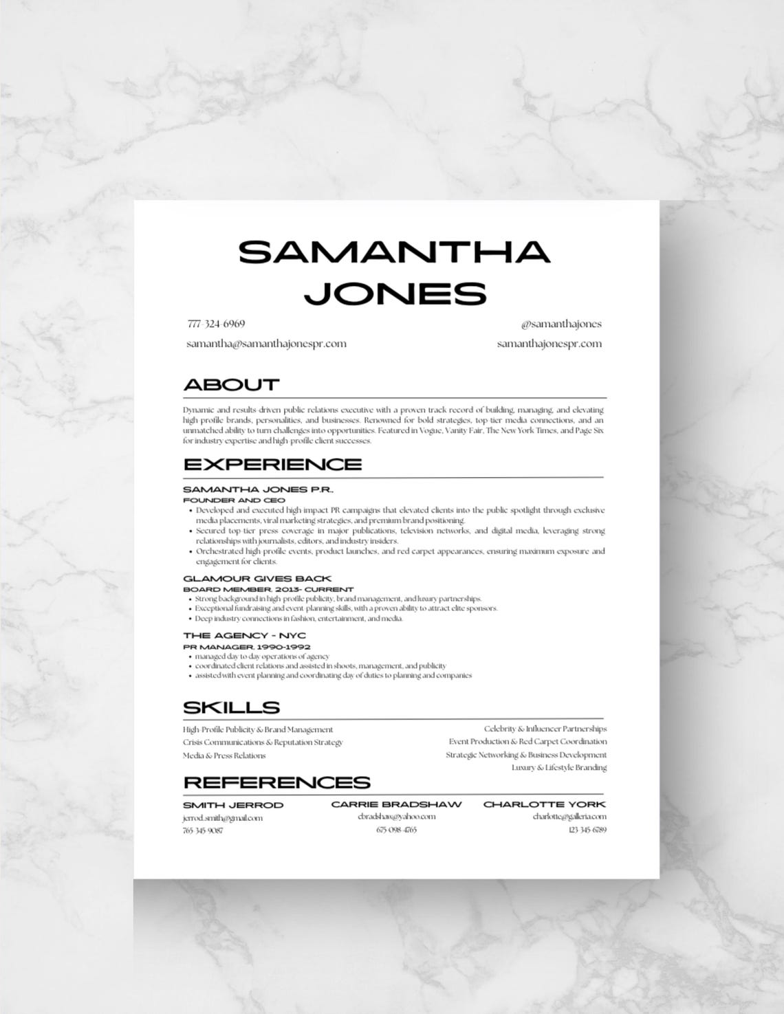 Bold Creative Resume Template | Bold Creative Cover Letter | Creative ...