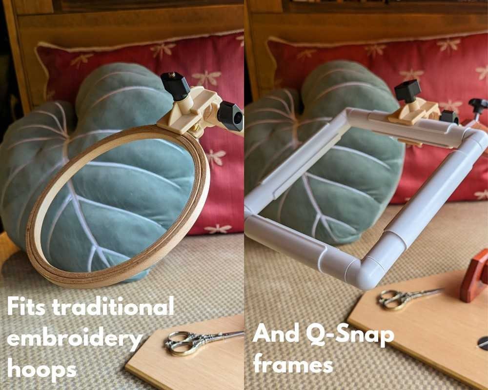 Hand Embroidery Hoop Stand Handmade Adjustable Hoop Holder for ...