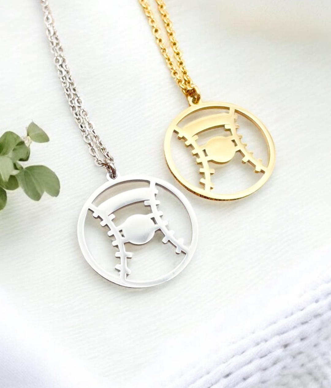 Personalized Baseball Softball Pendant Necklace Baseball Player Gift ...