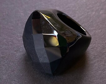 Carved Onyx Ring | Etsy