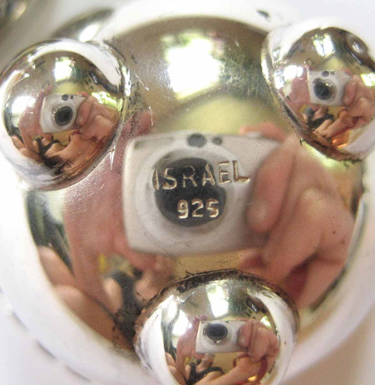 Sterling Silver Box Israel Round Box Filigree Accents - Etsy