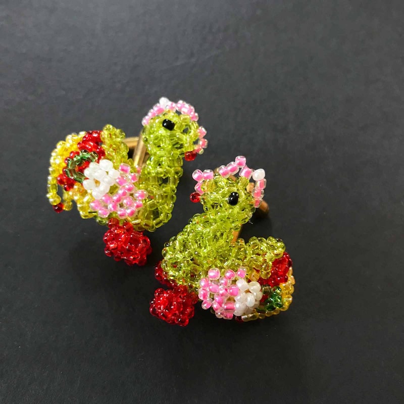 Beaded Cuff Links - Etsy