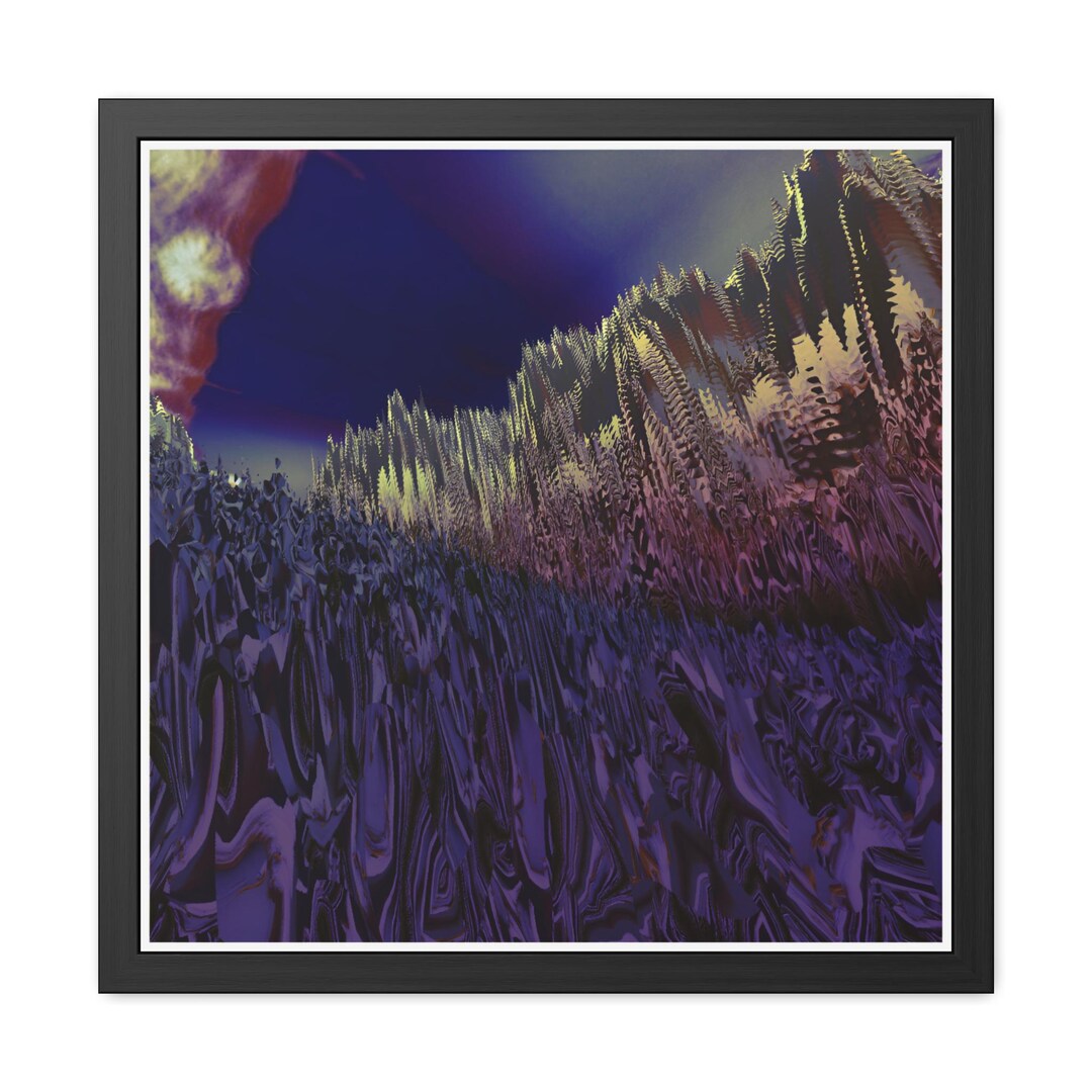 Downhill - Framed Poster | Original Art for Office and Studio Decor ...