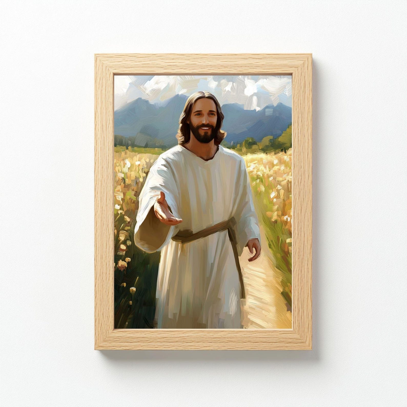 Follow Christ Wall Art, I Will Walk With Christ Print, Come Follow Me ...