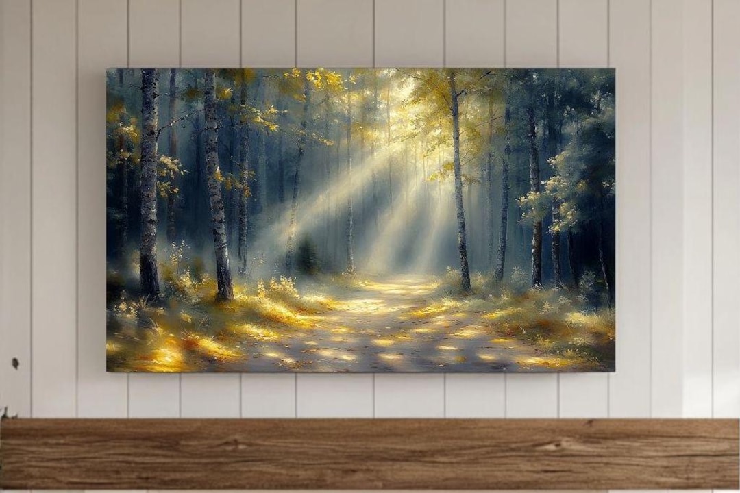 Classic Vintage Watercolor Painting - Dawn's Whisper Enchanted Morning ...