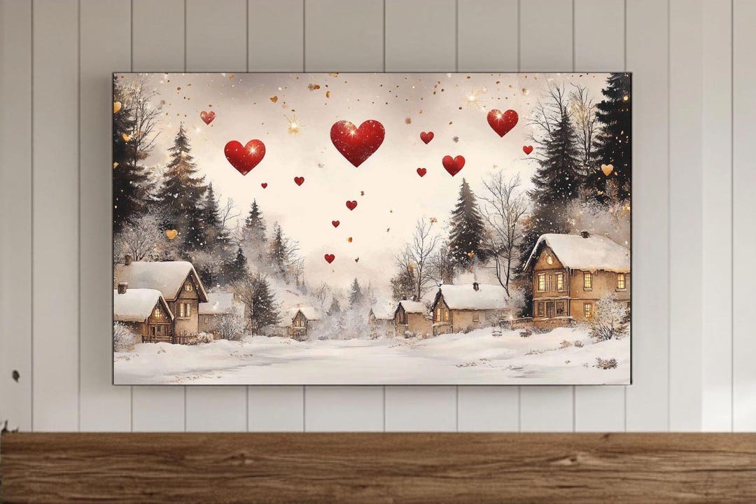 Valentines Day Frame TV Wall Art, Valentine Hearts Samsung Screensaver ...