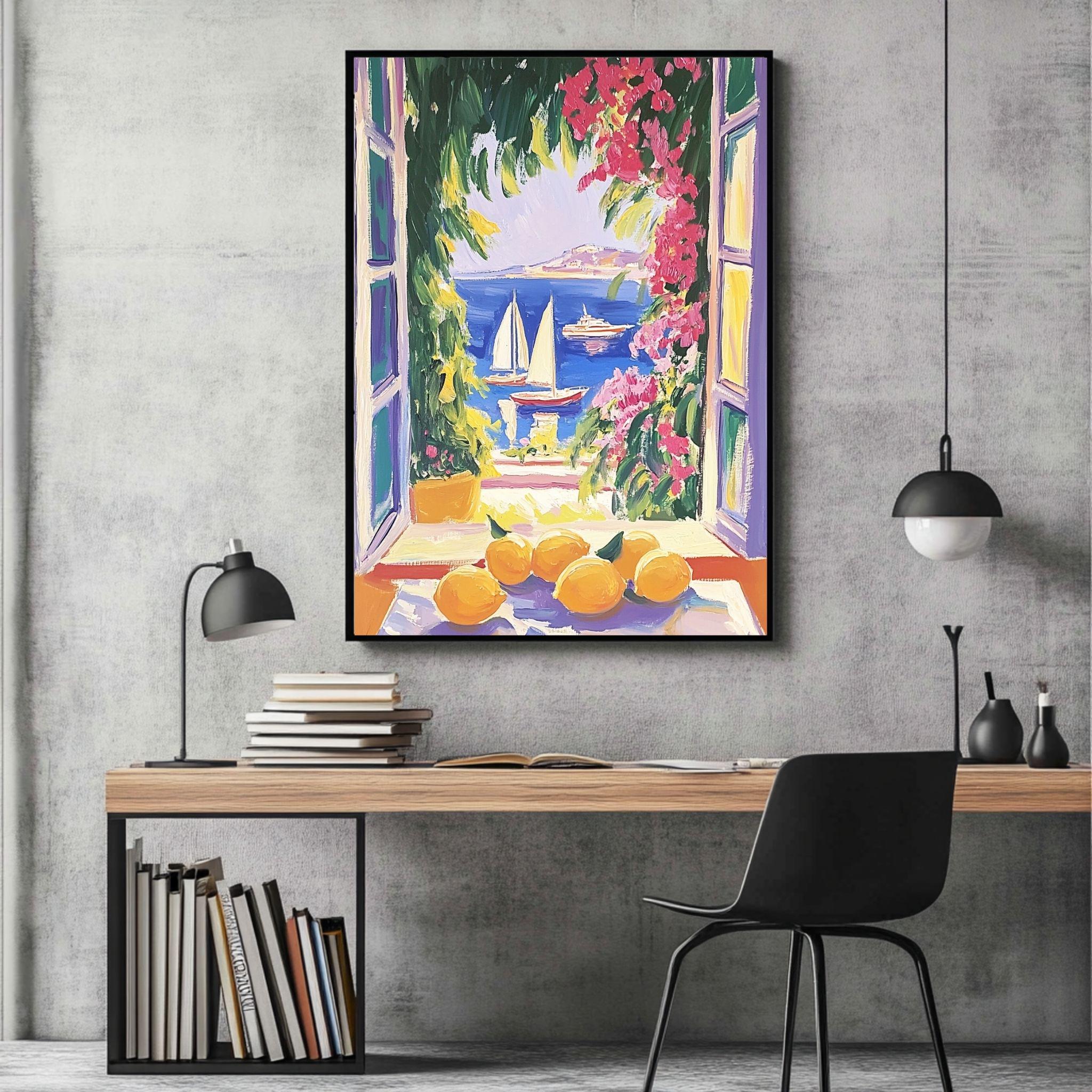Henri Matisse Open Window Fauvism Wall Art, Sailing Painting, Costal ...