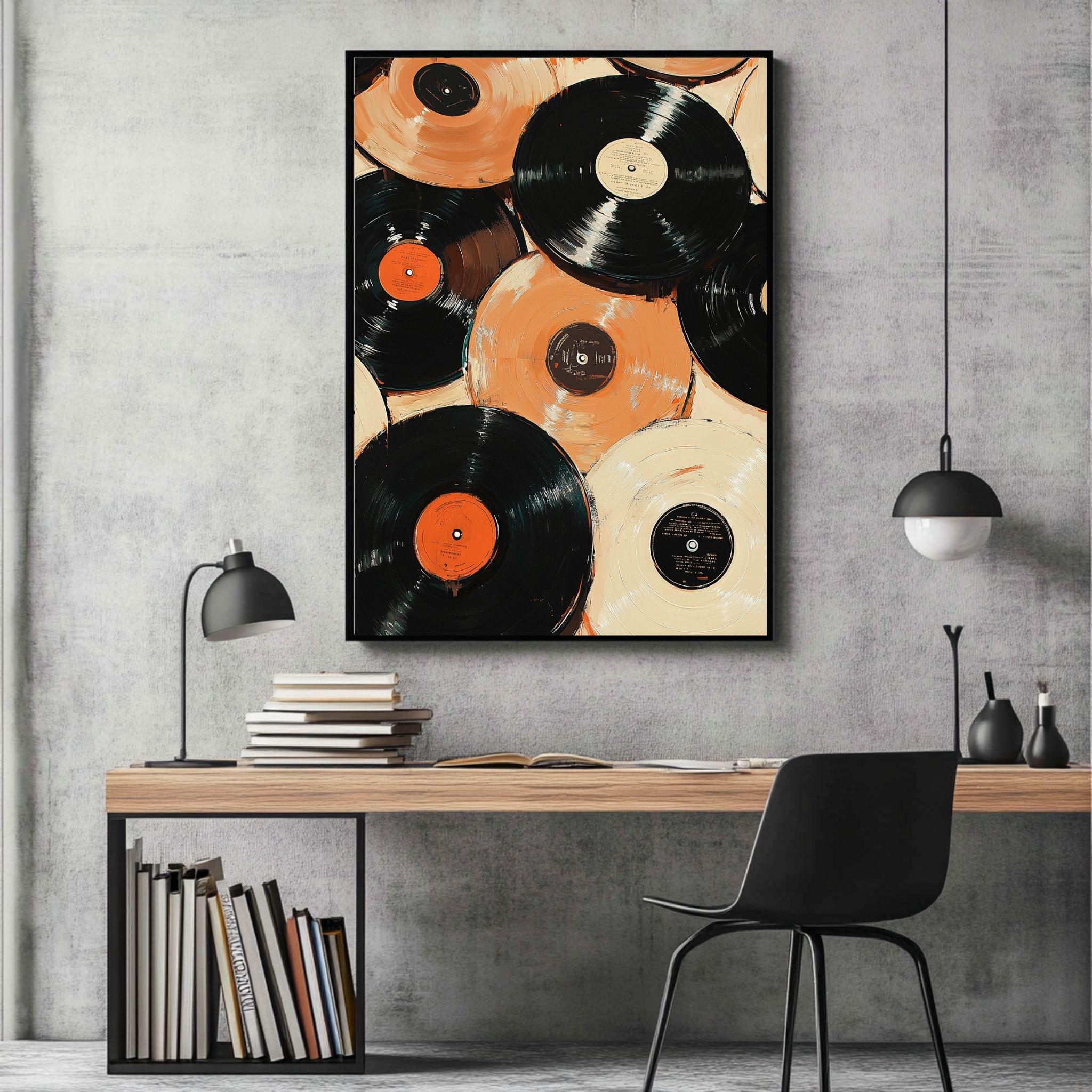 Vintage Record Eclectic Wall Art, Trendy Art, Retro Printable ...