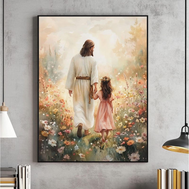 Jesus Pictures With Little Girl - Etsy