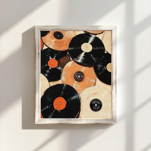 Vintage Record Eclectic Wall Art, Trendy Art, Retro Printable ...